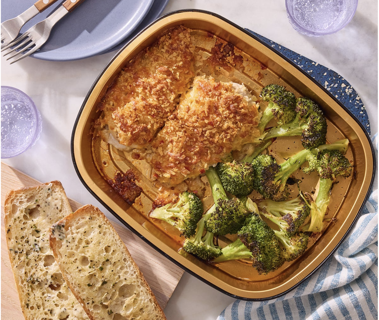 One Pan Cheesy Panko Chicken • GrownUp Dish